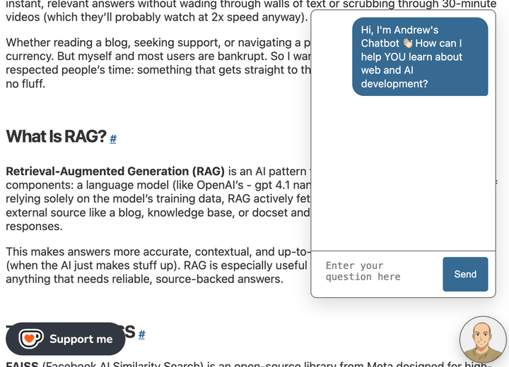 Build a Blog Chatbot with RAG and LangChain | Andrew Ford